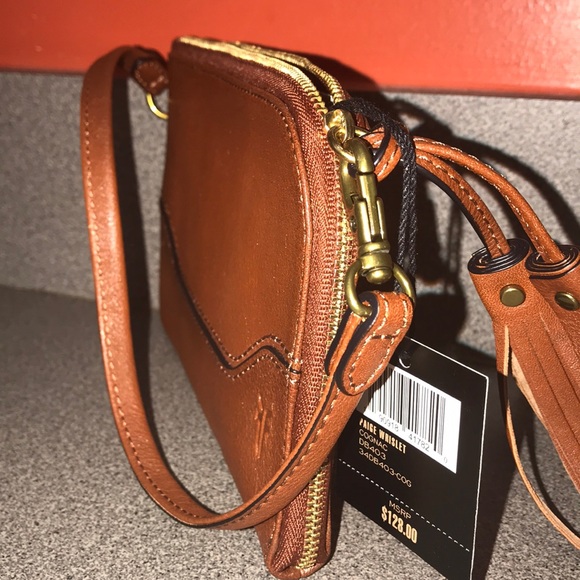 Frye | Bags | Frye Paige Cognac Leather Wristlet | Poshmark